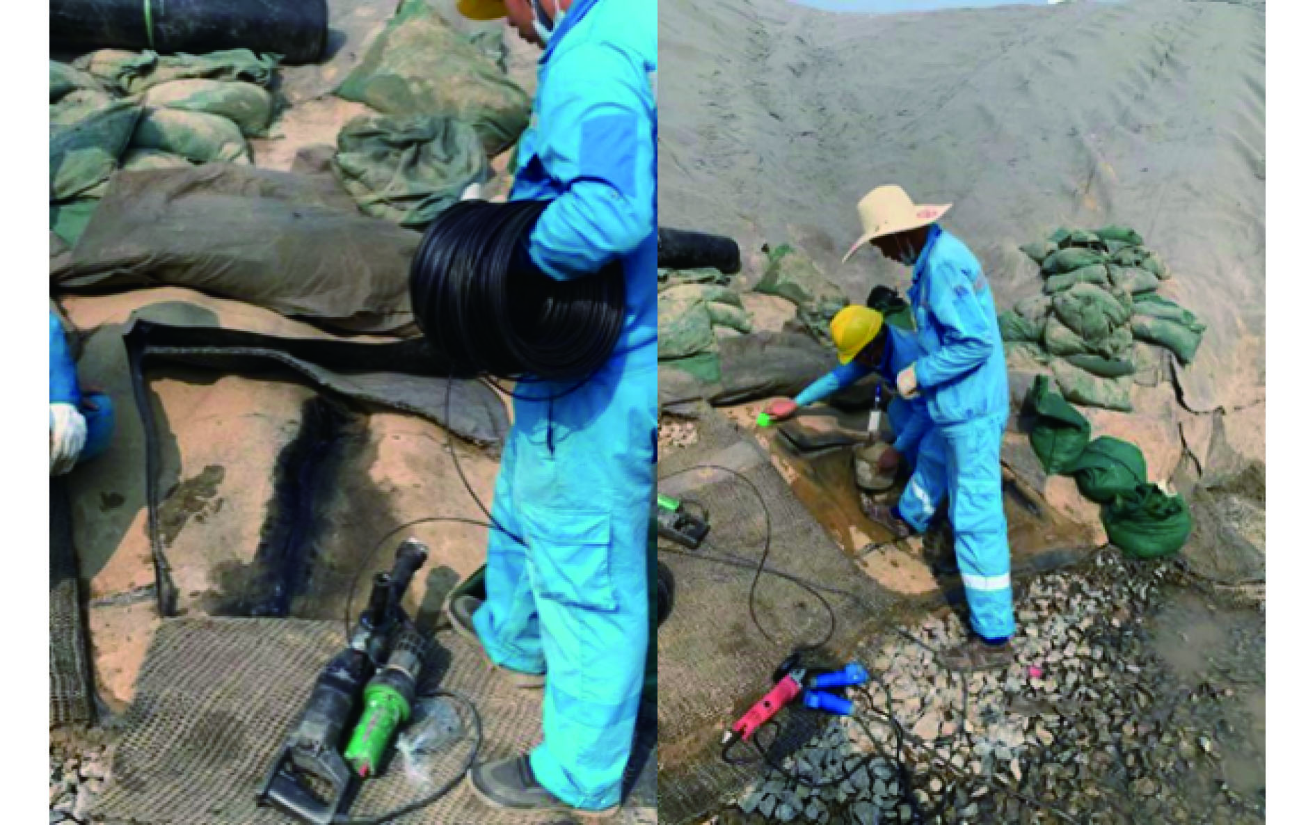 填埋场防渗系统高密度聚乙烯膜漏洞修补技术探析